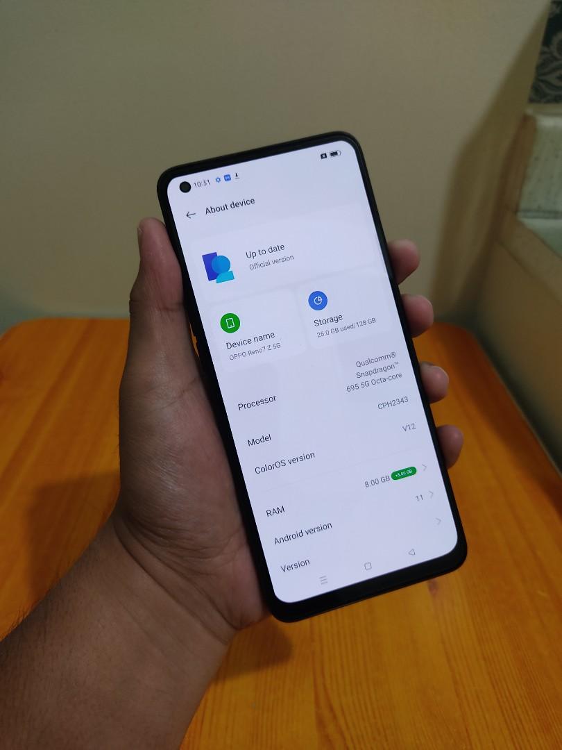 Oppo Reno 7z 5G complete w/ receipt, Mobile Phones & Gadgets, Mobile ...