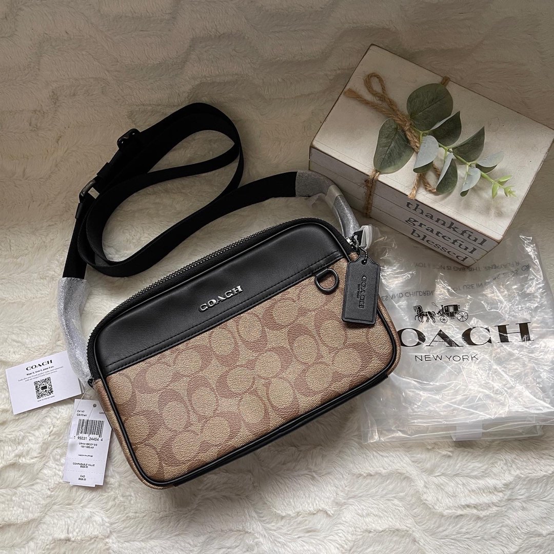 Original Coach Graham Crossbody signature canvas, Men's Fashion, Bags ...