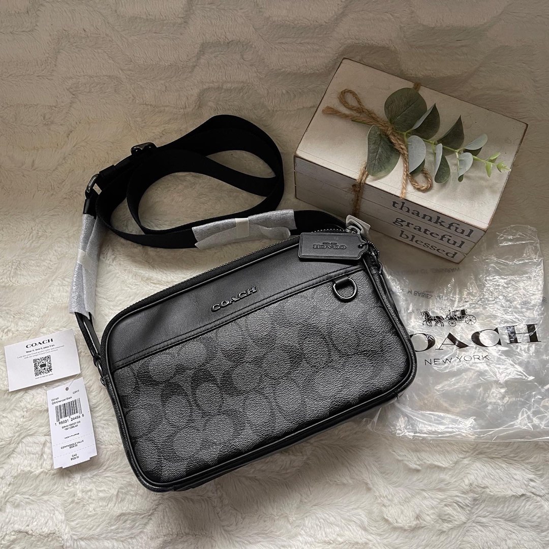 Original Coach Graham Crossbody signature canvas, Men's Fashion, Bags ...