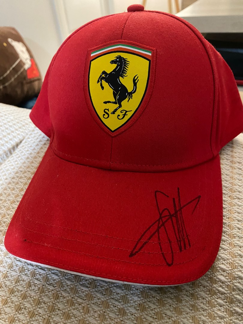 Original Ferrari hat with Sebastian Vettel’s signature!, Men's Fashion ...