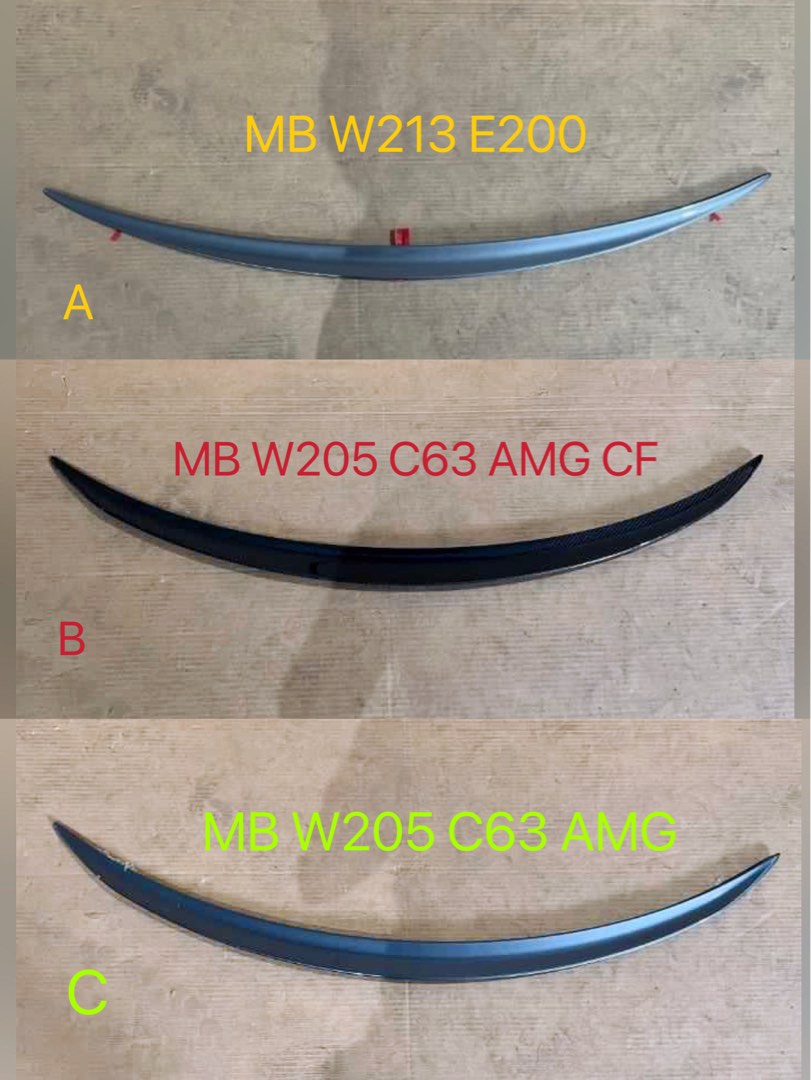 Original MB AMG W205 C63 W213 SPOILER BOOT LIP, Car Accessories ...