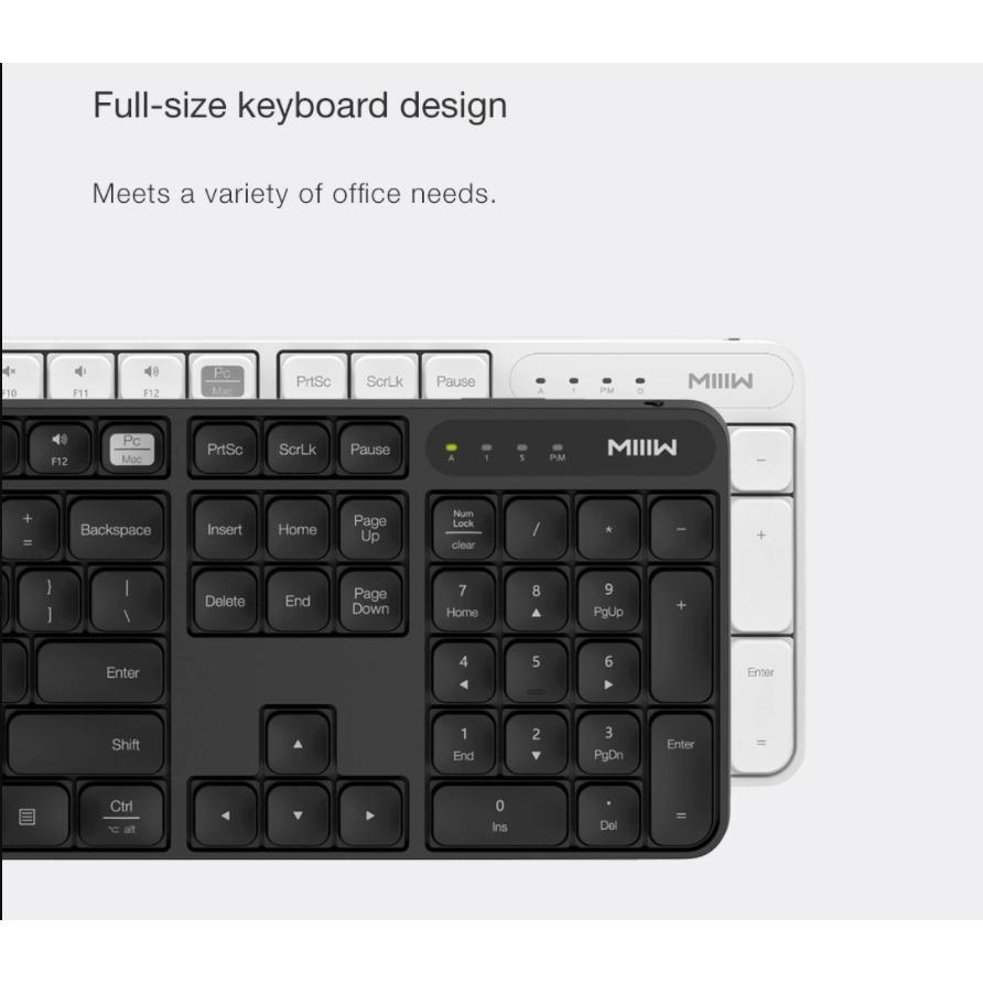 Original MIIIW RF 2.4GHz Wireless Office Keyboard Mouse Set Compatible ...