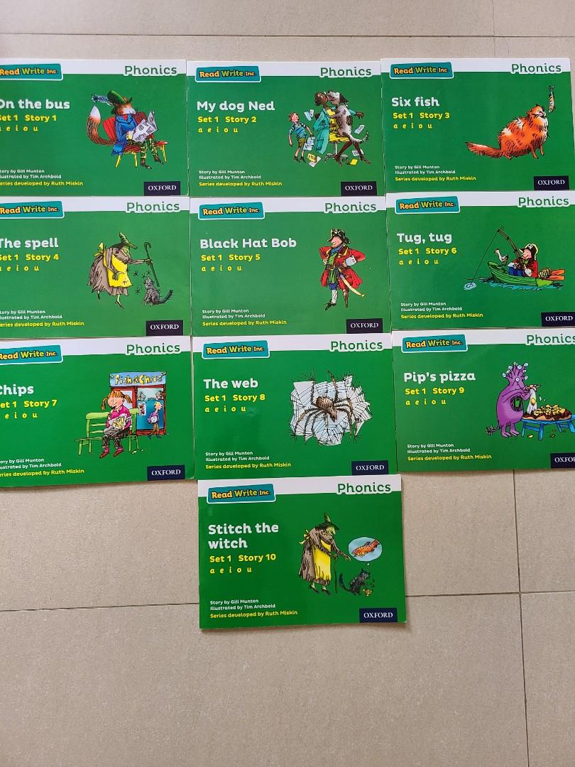 Oxford RWI phonics green storybooks (Set 1-10), 興趣及遊戲, 書本 & 文具, 小朋友書 ...