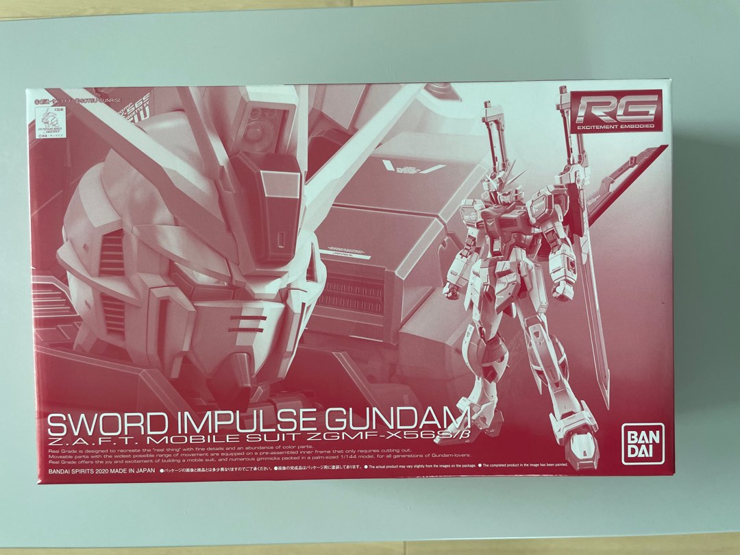 P-Bandai RG Sword Impluse Gundam, 興趣及遊戲, 玩具 & 遊戲類 - Carousell