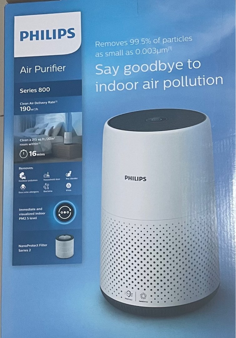 Philips Compact Air Purifier Series 800, TV & Home Appliances, Air ...