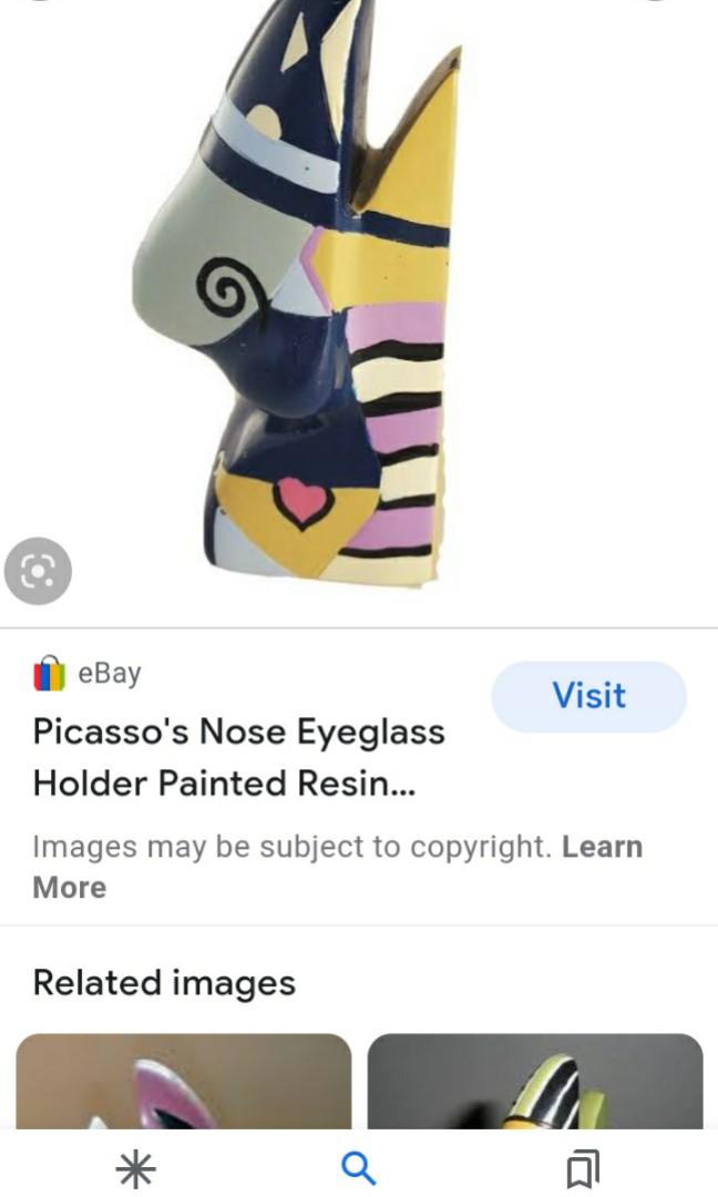 Picasso Nose Eyeglass holder, Women's Fashion, Jewelry & Organizers ...