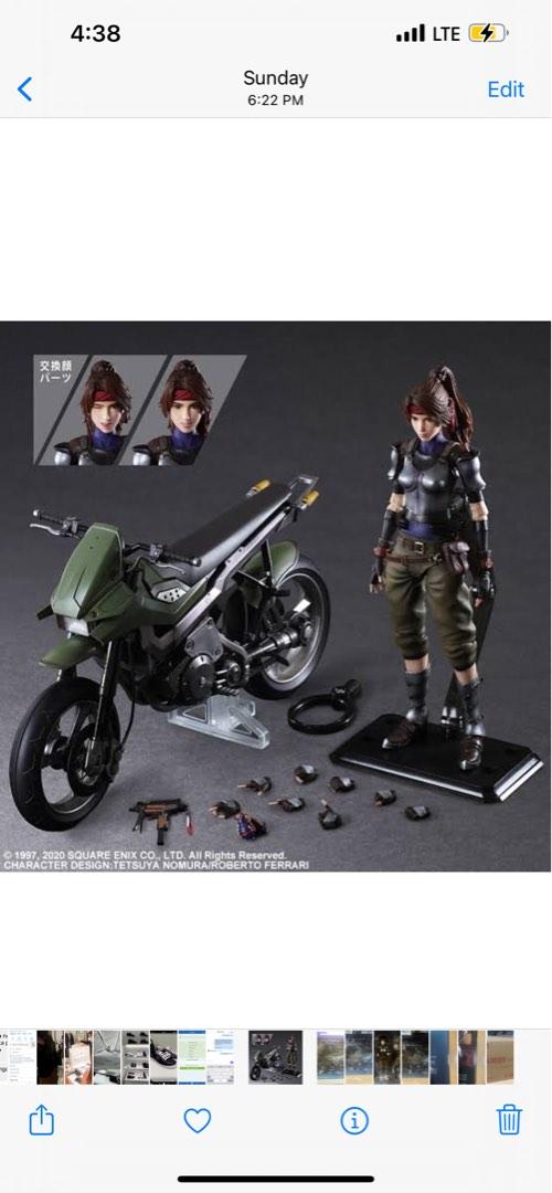 Play Arts Kai FFVII Jessie Raspberry with Bike Set, Hobbies & Toys ...