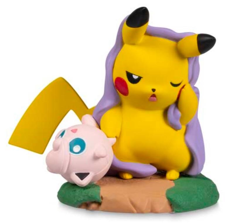 POKEMON CENTER - PIKACHU & JIGGLYPUFF MOODS: SLEEPY FIGURE / YEAR 2021 ...