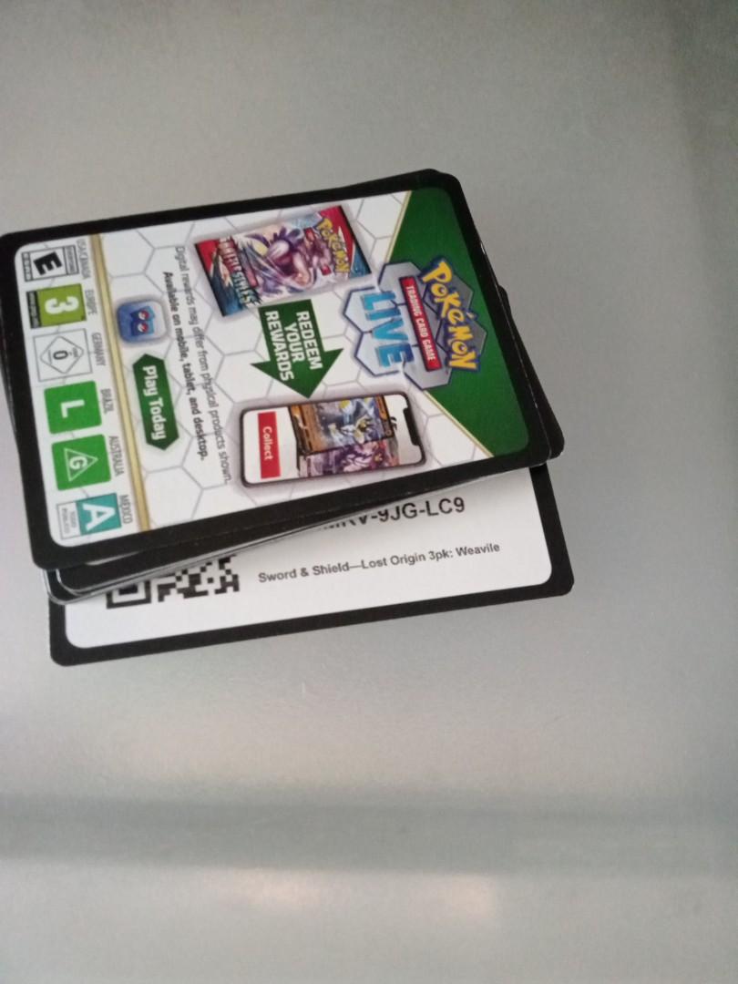 Pokemon code cards, Hobbies & Toys, Memorabilia & Collectibles, Vintage ...