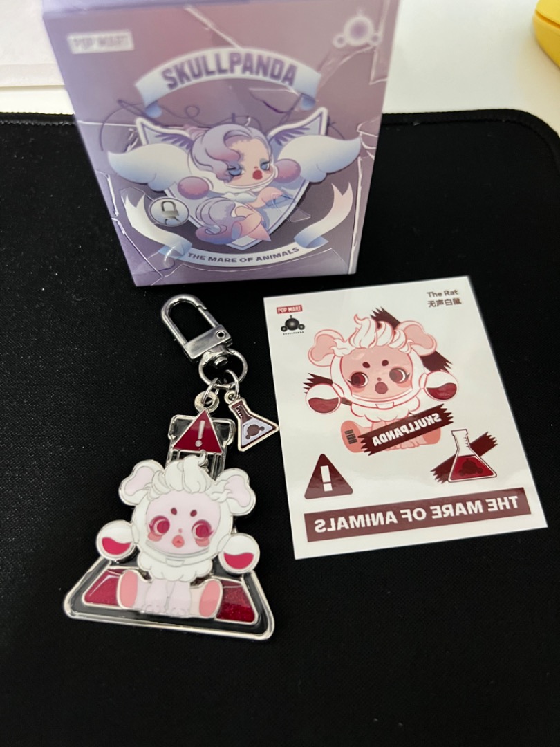 Popmart Skullpanda Mare of Animals Keychain (The Rat), Hobbies & Toys ...