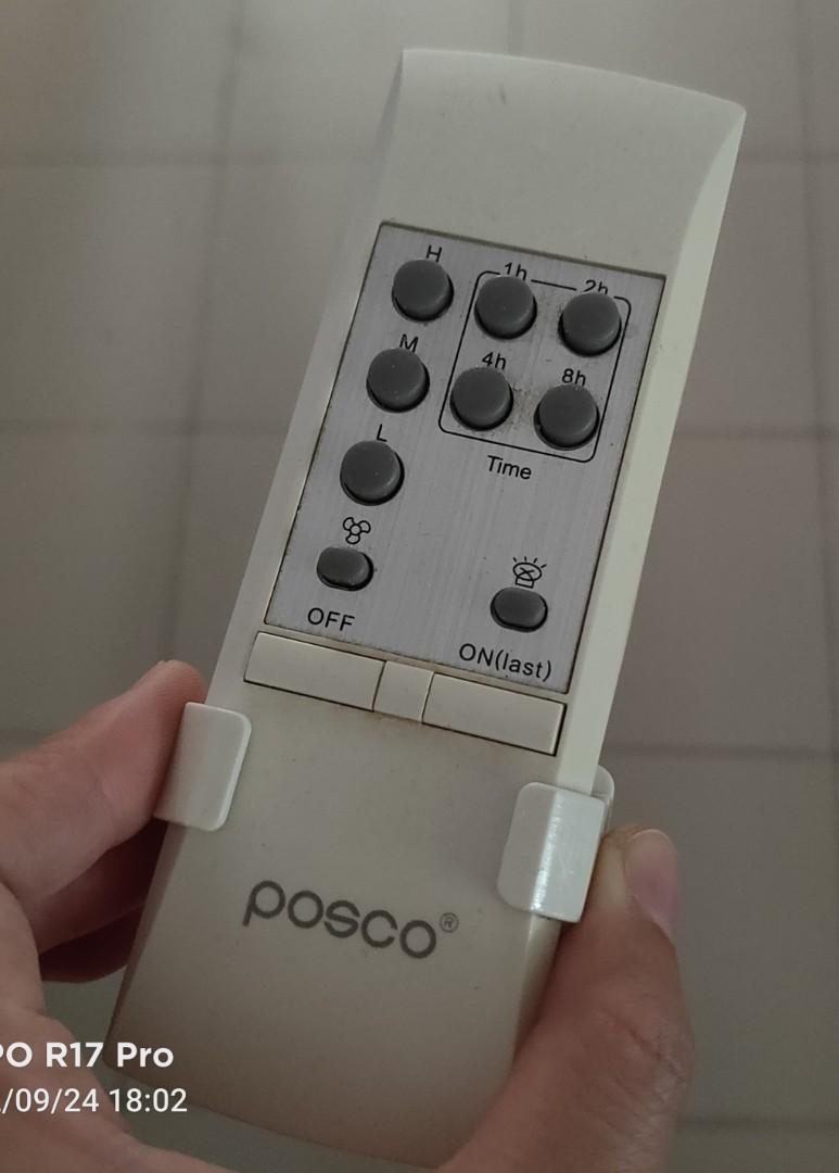 Posco ceiling fan with remote control, Furniture & Home Living ...
