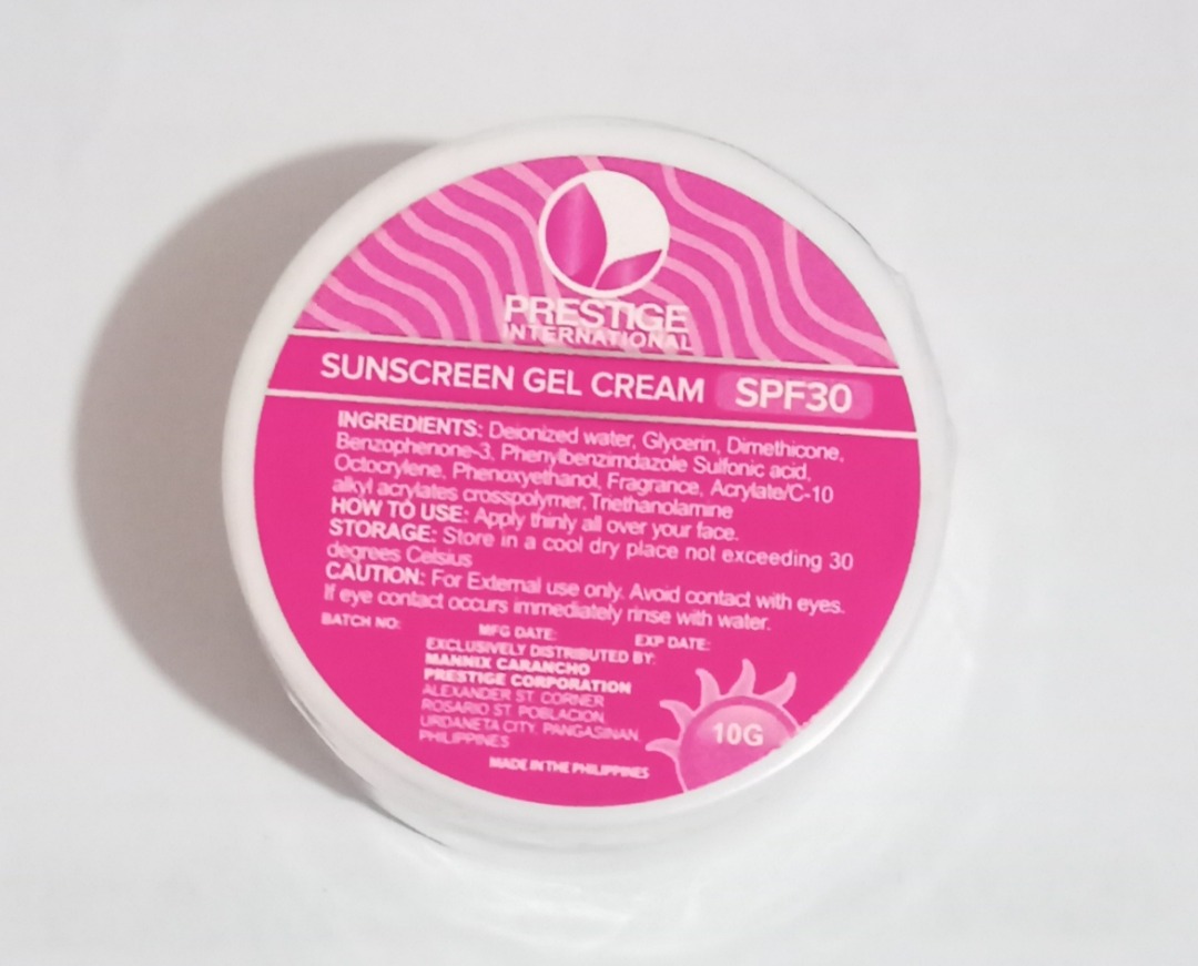 Prestige Sunscreen Gel Cream Tub, Beauty & Personal Care, Face, Face ...
