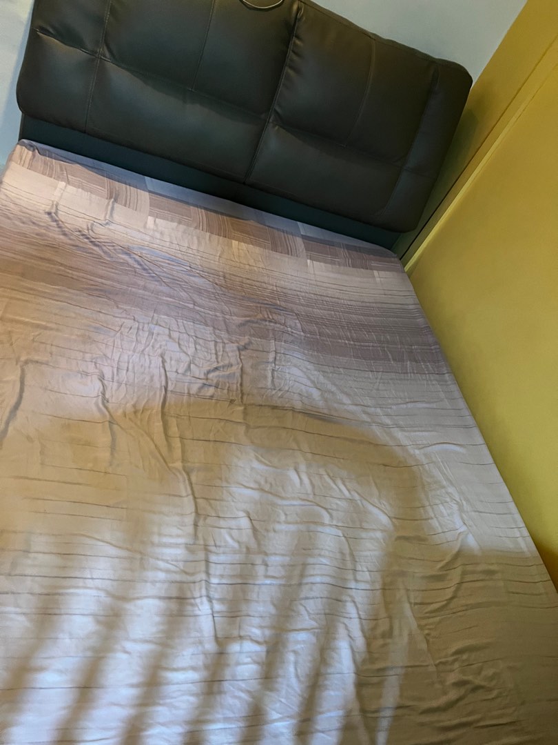 Queen sized Cellini bed frame and mattress, Furniture & Home Living ...