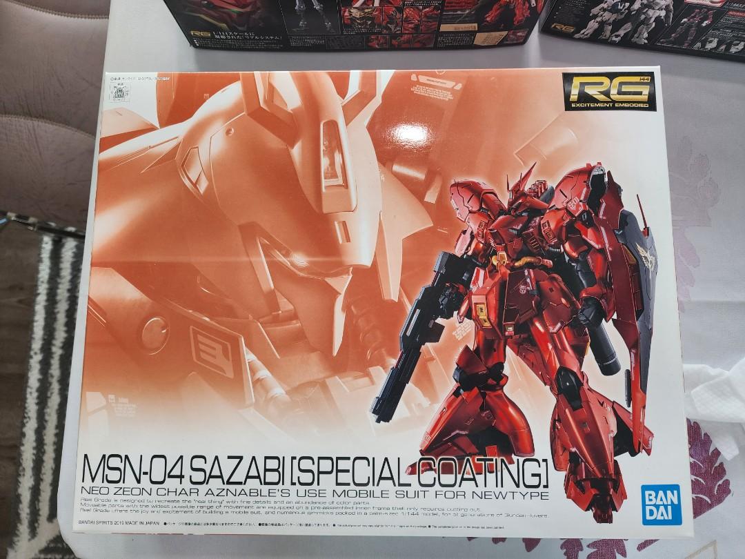 RG Sazabi special coating etc, Hobbies & Toys, Toys & Games on Carousell