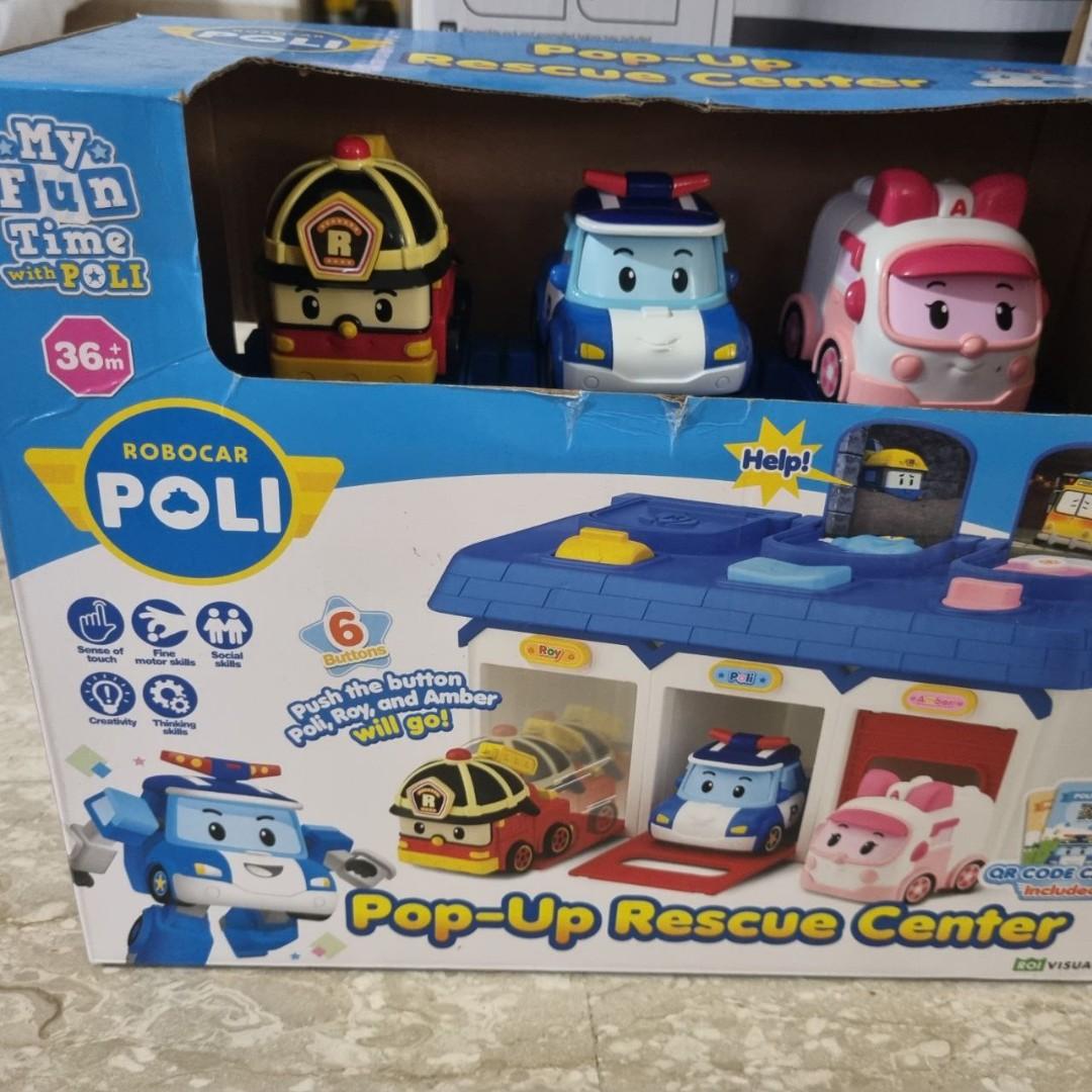RoboCar Poli- Pop up rescue centre, Hobbies & Toys, Toys & Games on ...