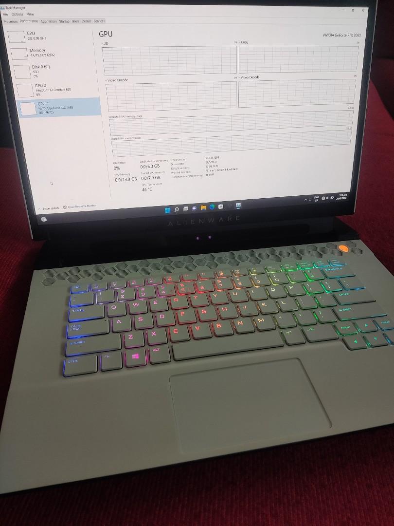 RTX2060 4K resolution powerful Alienware M15R2 Gaming Laptop 512GB SSD ...