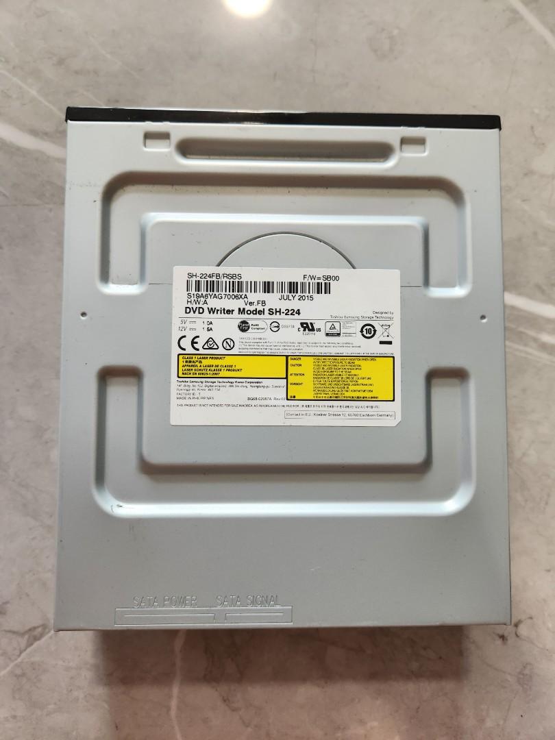 Samsung DVD Writer Model SH-224 for cpu, Computers & Tech, Parts ...