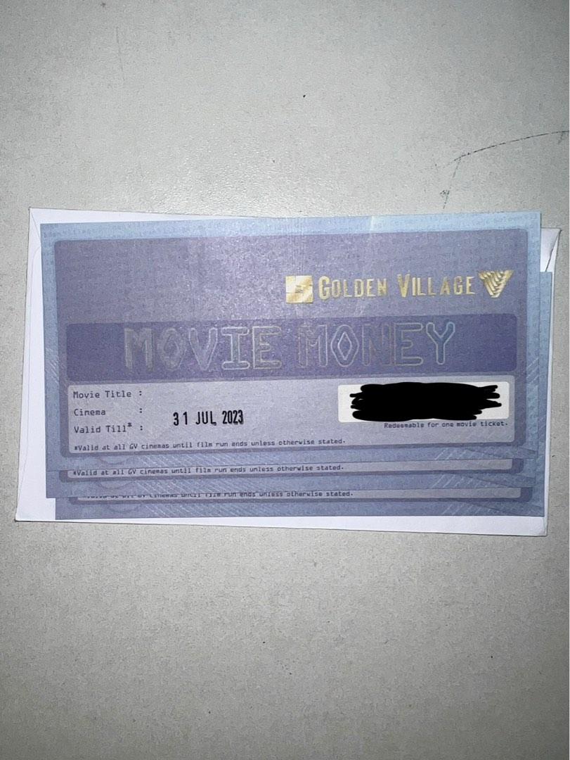 Selling Cheap Golden Village Movie Ticket, Tickets & Vouchers, Vouchers ...
