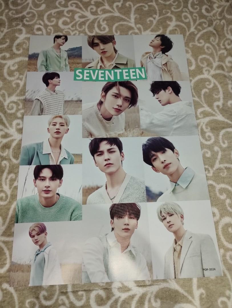 SEVENTEEN POSTER, Hobbies & Toys, Memorabilia & Collectibles, K-Wave on ...