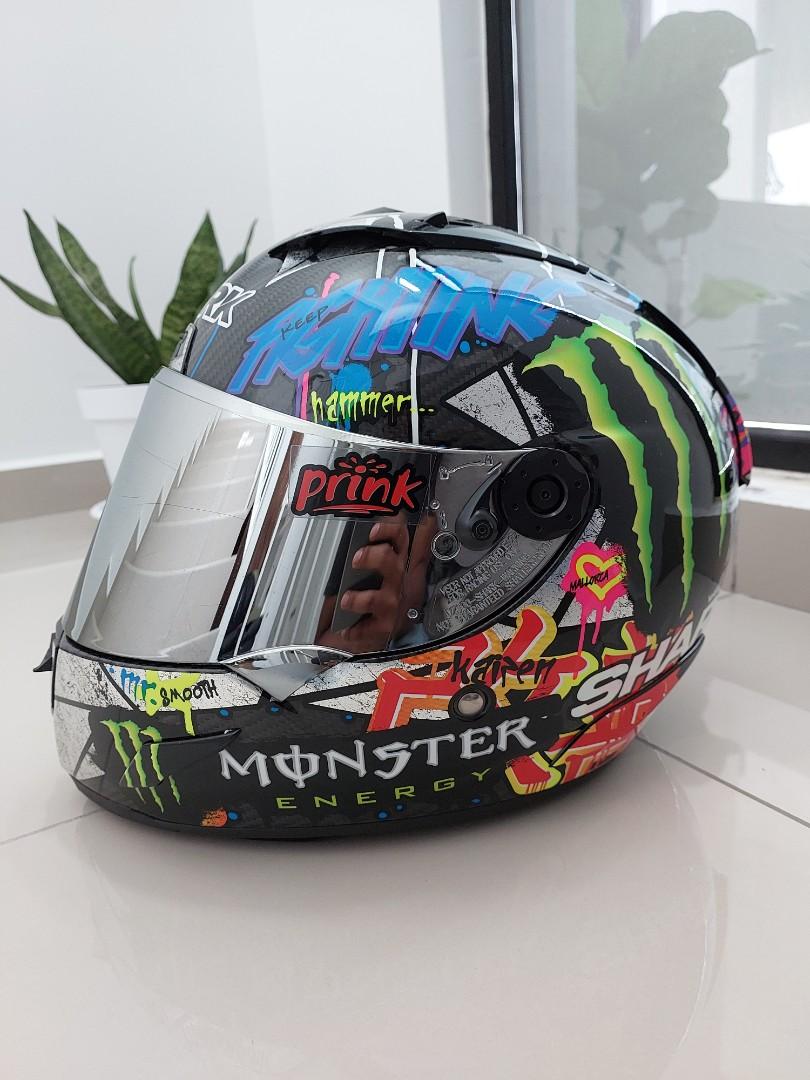 Shark Helmet Carbon, Motorcycles, Motorcycle Apparel on Carousell
