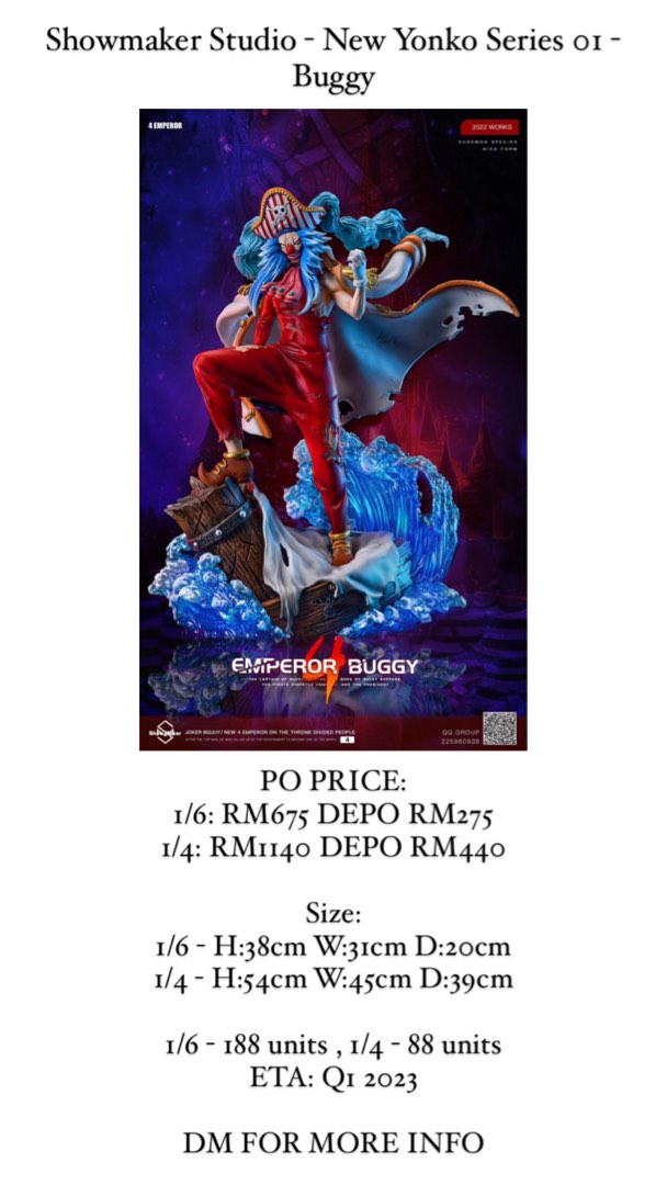 Showmaker Studio - New Yonko Series 01 - Buggy, Hobbies & Toys, Toys & Games on Carousell