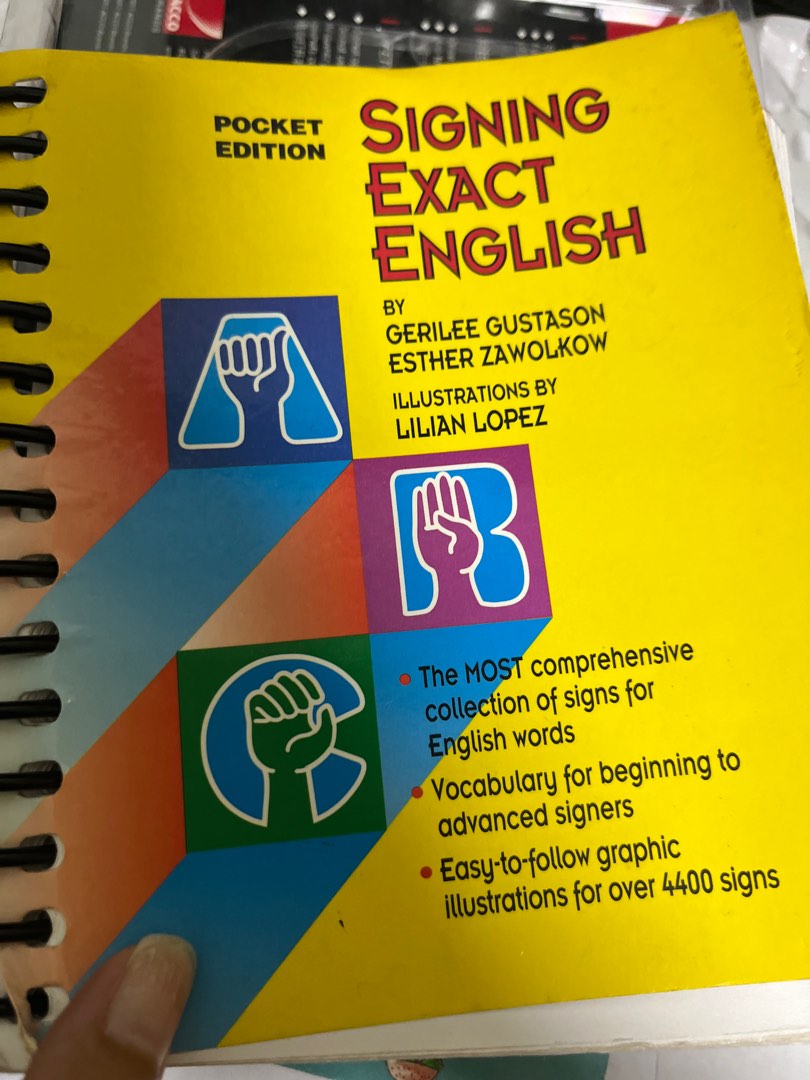 Signing exact language dictionary, Hobbies & Toys, Books & Magazines ...