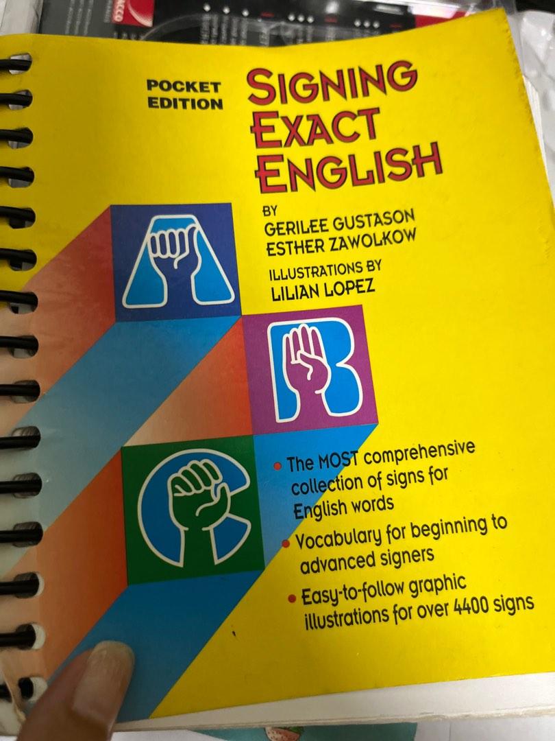 Signing exact language dictionary, Hobbies & Toys, Books & Magazines ...