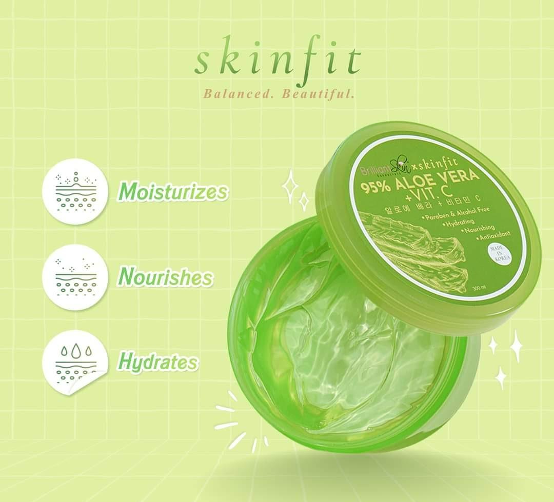 Skinfit Aloe Vera Gel, Beauty & Personal Care, Face, Face Care on Carousell