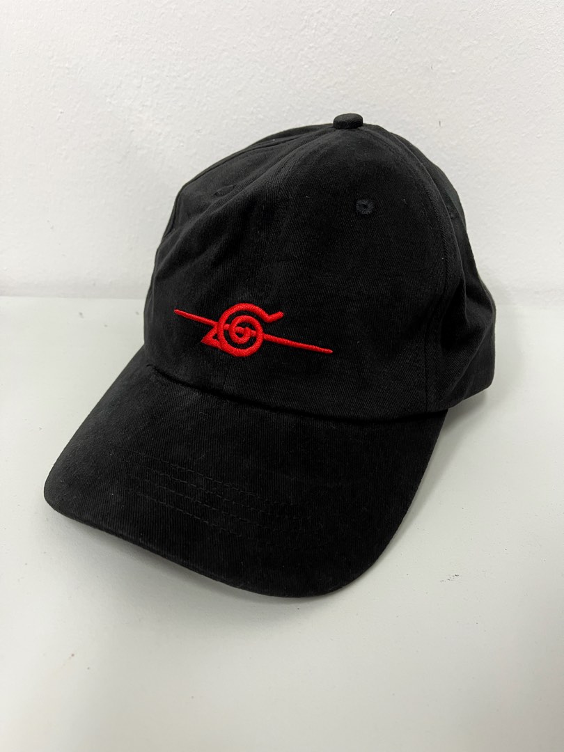 SLASHED KONOHA LOGO CAP, Men's Fashion, Watches & Accessories, Caps ...