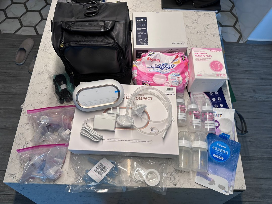 Spectra dual compact breast pump, Babies & Kids, Nursing & Feeding ...