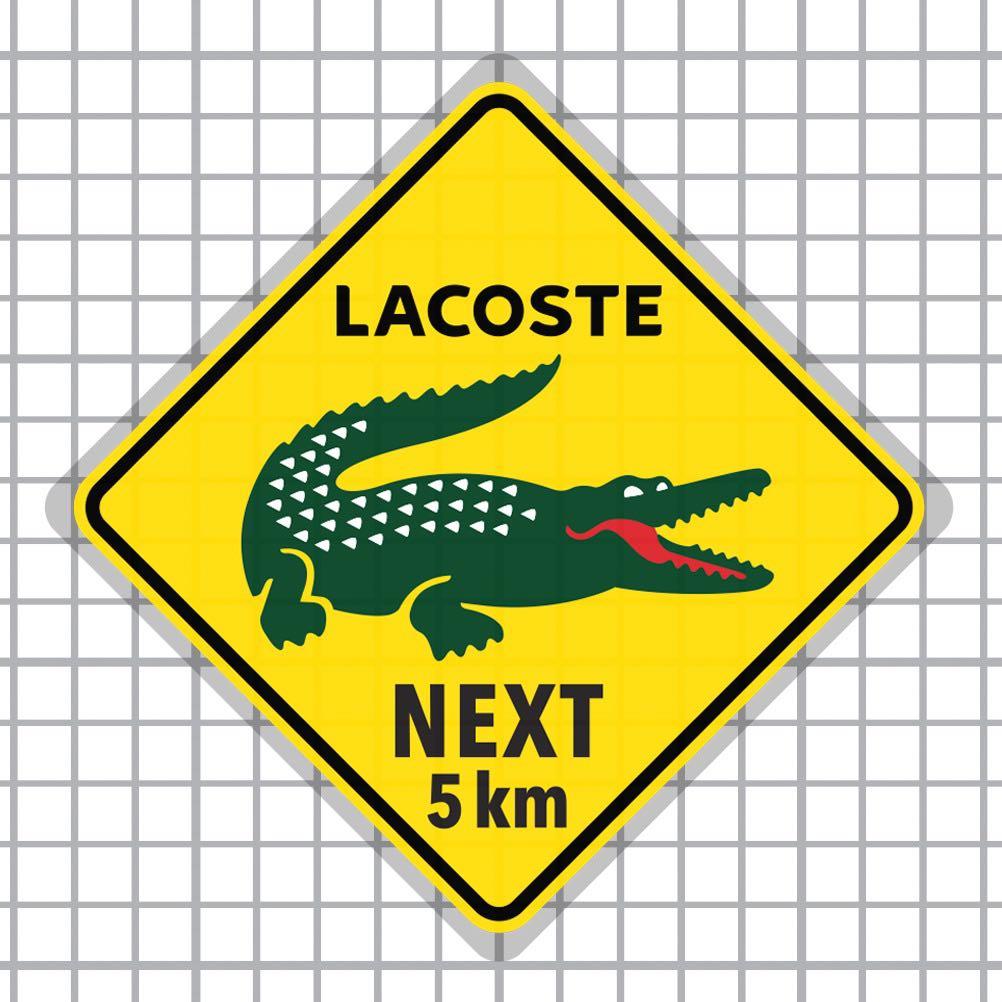 Static Cling Car Decals: Australia Road Signs ( LACOSTE / Crocodile ...