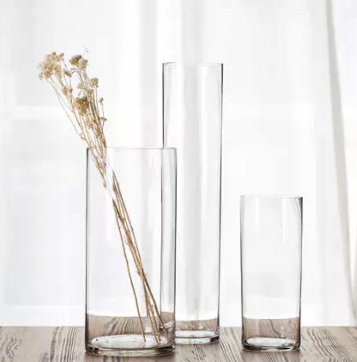 Super Tall Glass Vases, Furniture & Home Living, Home Decor, Vases ...