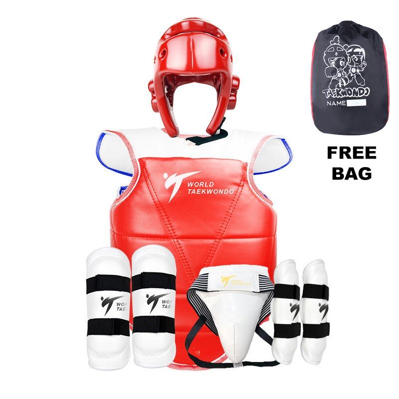 Taekwondo Guard Set | TKD Body Pad | TKD Forearm Shin Guards Helmet ...