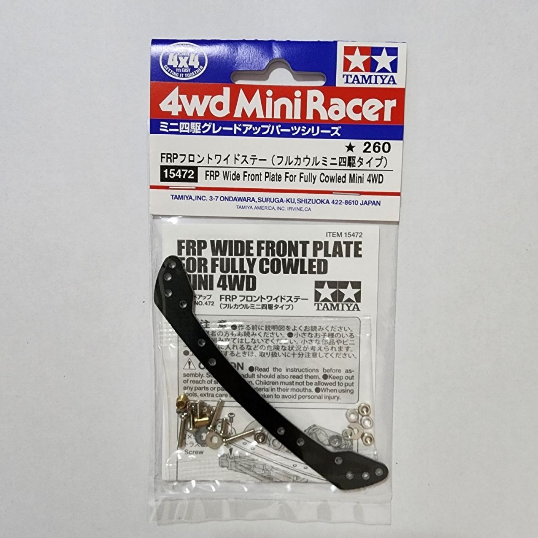 Tamiya 15472 Mini 4WD FRP Wide Front Plate for Fully Cowled Mini 4WD ...