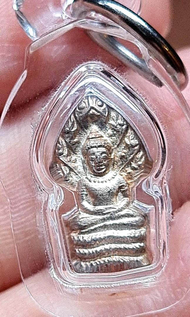 Thai amulets Phra Nakprok Bai Makham Soa 5 Koon Phan Larn, silver material. Lp Koon Wat Banrai B ...