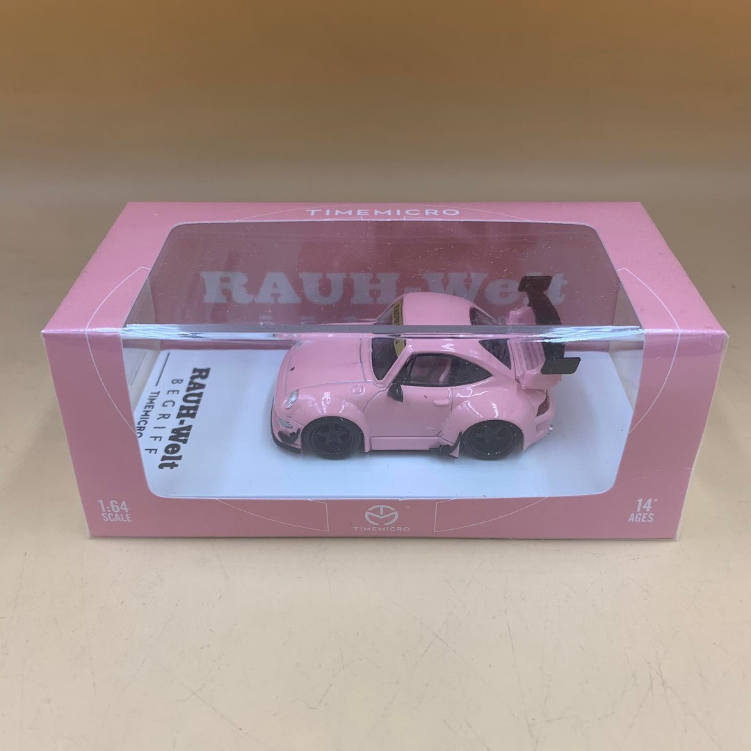 Time Micro 1/64 Scale Porsche RWB 911 Q-CAR Pink Die-cast Car, Hobbies ...