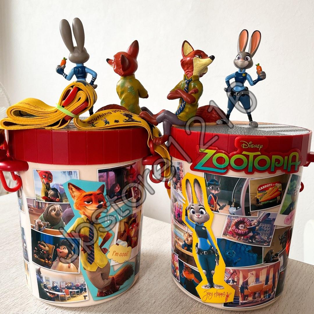 Tokyo Disney 東京迪士尼-Zootopia 優獸大都會爆谷桶popcorn case, 興趣及遊戲, 玩具 & 遊戲類 ...