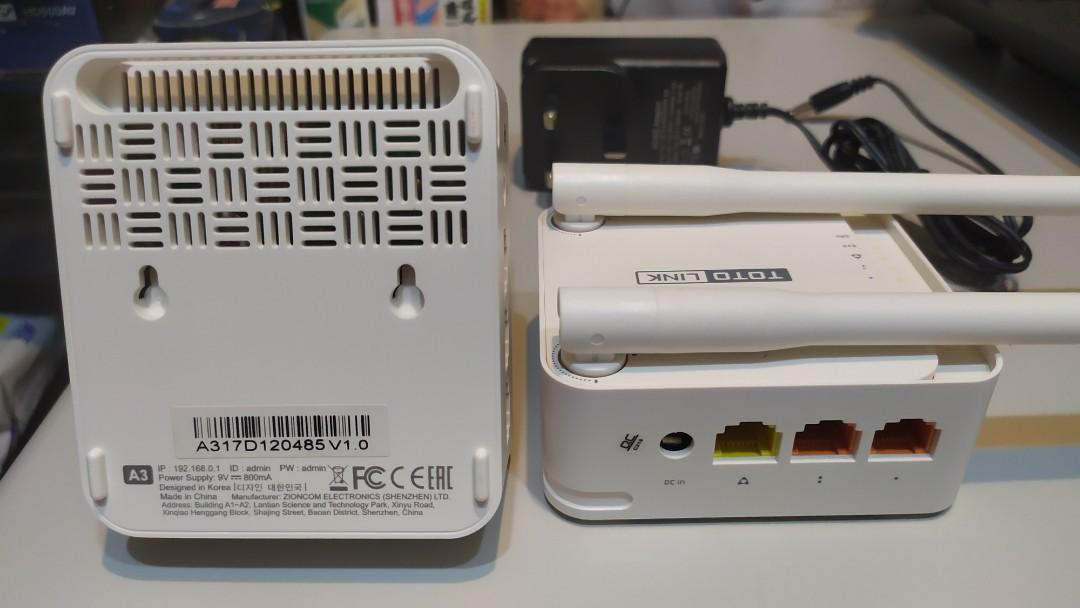 TOTO Link A3 雙頻 小型Router, 電腦＆科技, 電腦周邊及配件, Wifi及上網相關產品 - Carousell