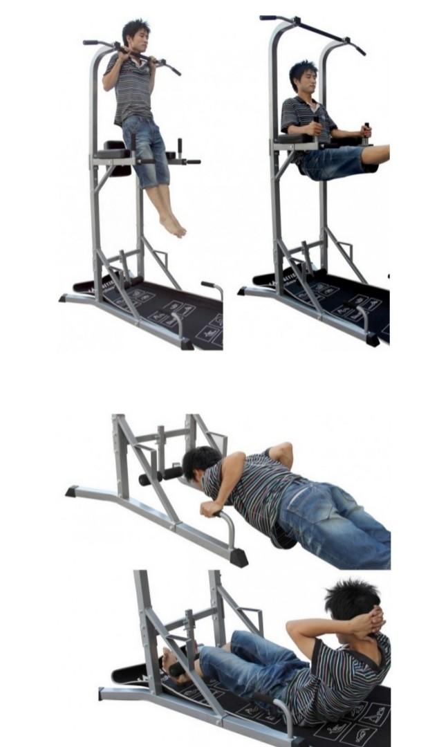 Tower Gym Pull Up Station, Sports Equipment, Exercise & Fitness, Cardio & Fitness Machines on ...