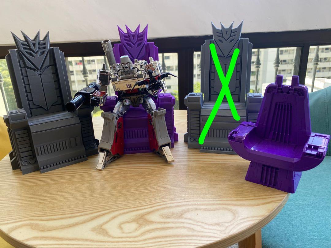 Transformers decepticons diaroma throne for masterpiece custom made ...