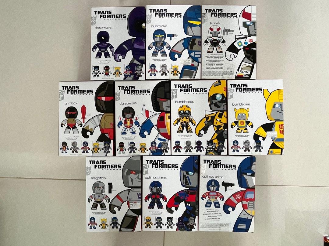 Transformers G1 Hasbro Mighty Muggs Classic Set of 11 Optimus Prime ...