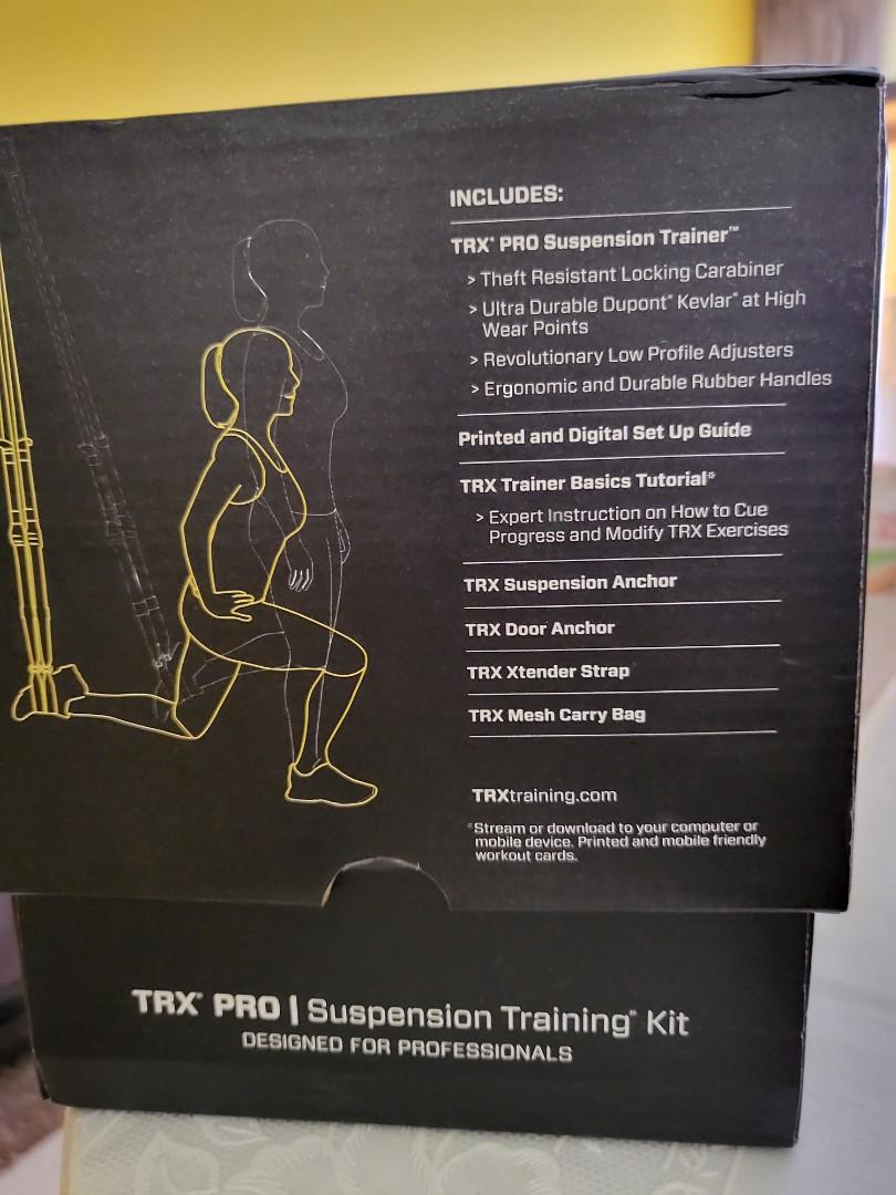 TRX Pro Suspension Training Kit, Sports Equipment, Exercise & Fitness ...