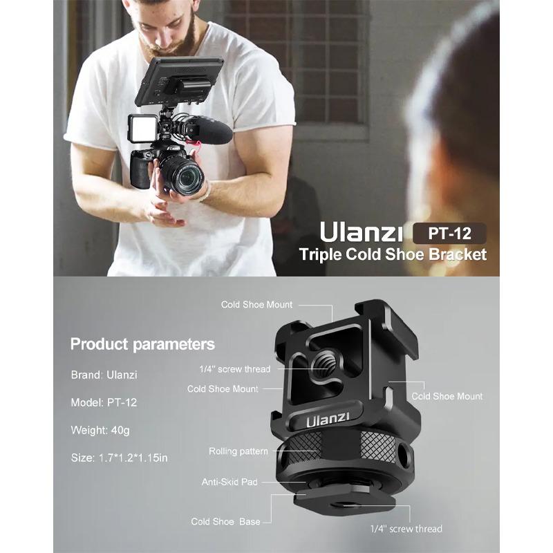 Ulanzi PT-12 — (Triple Cold Shoe Mount Splitter), Photography ...