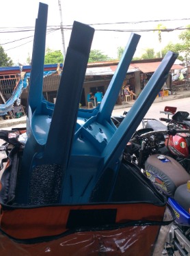 URATEX BLUE Monoblock Chairs - To Marikina City, Furniture & Home ...