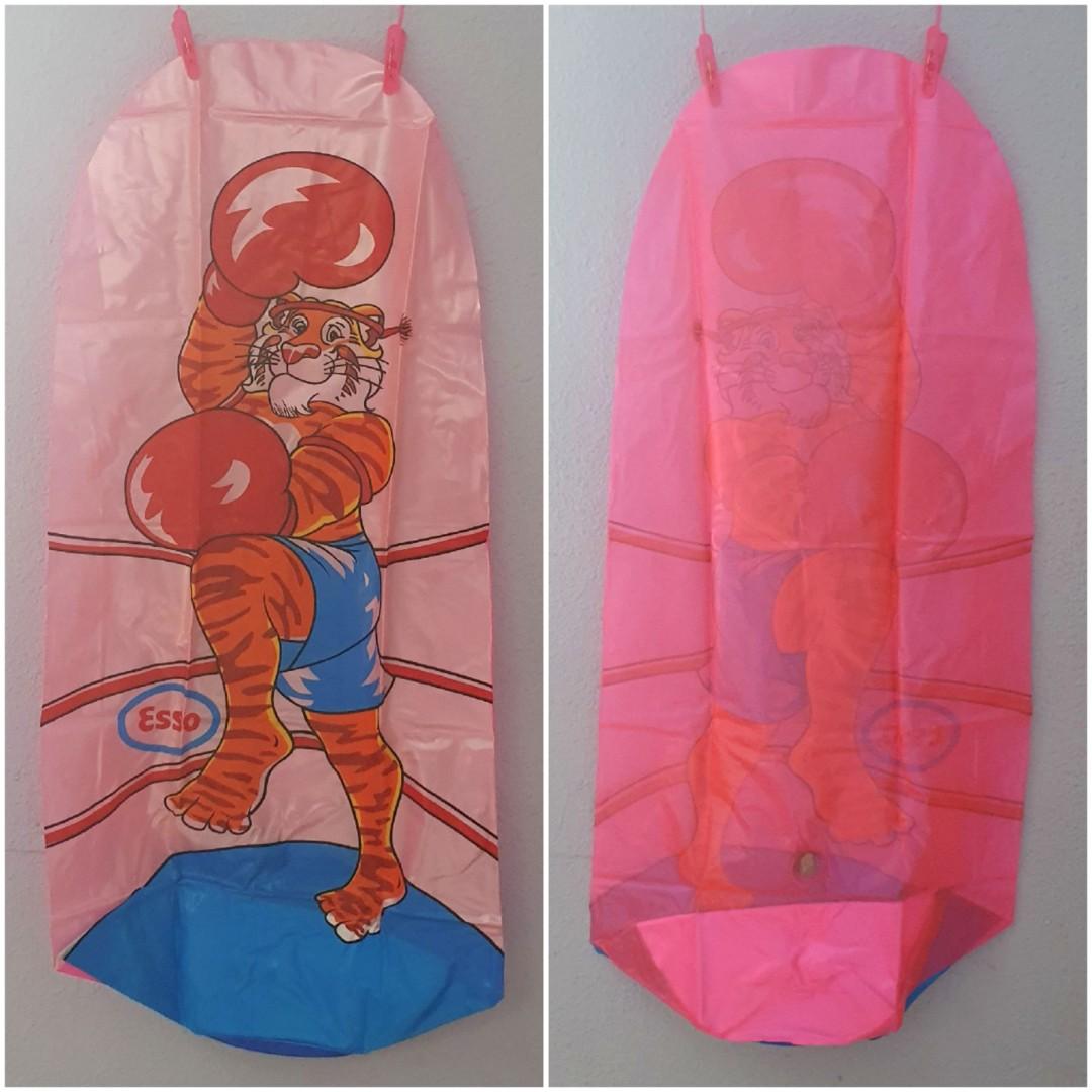 VINTAGE 90s New ESSO Tiger Inflatable Punching Bag Toy Roly-poly ...