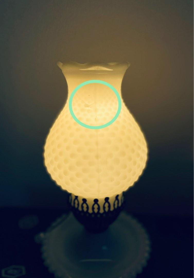 Vintage Milk Glass Lamp Hobbies And Toys Memorabilia And Collectibles Vintage Collectibles On