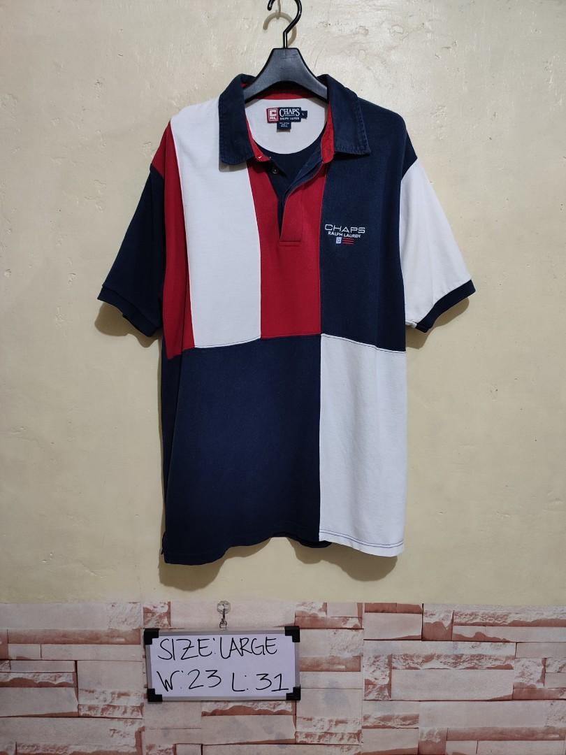 Vintage Ralph lauren Chaps tri-co polo shirt, Men's Fashion, Tops ...