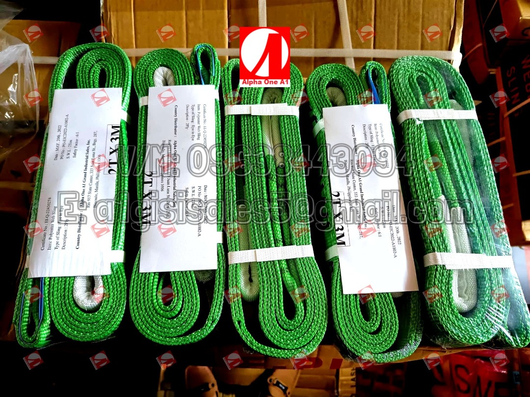 Webbing Sling - Sling Belt - Eye to Eye Type Polyester Sling ...