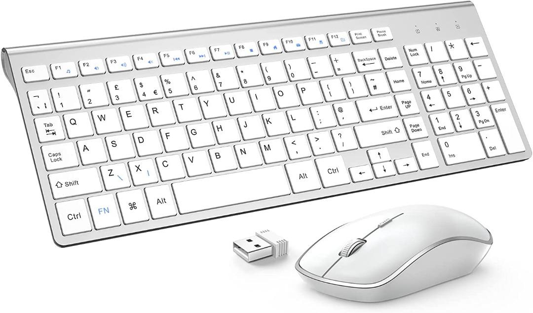 Wireless Keyboard And Mouse Set Joyaccess 2 4ghz Slim Ergonomic Wireless Keyboard And Coreless