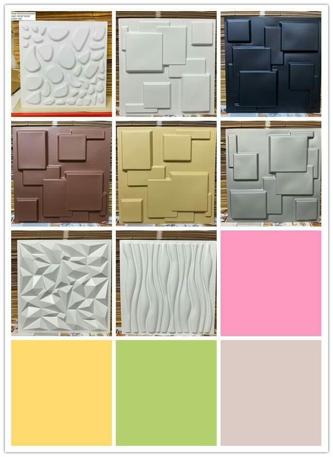 Wpc wall panel pvc flutted/floor sticker vynil/ pvc wall 3D/Foambricks ...